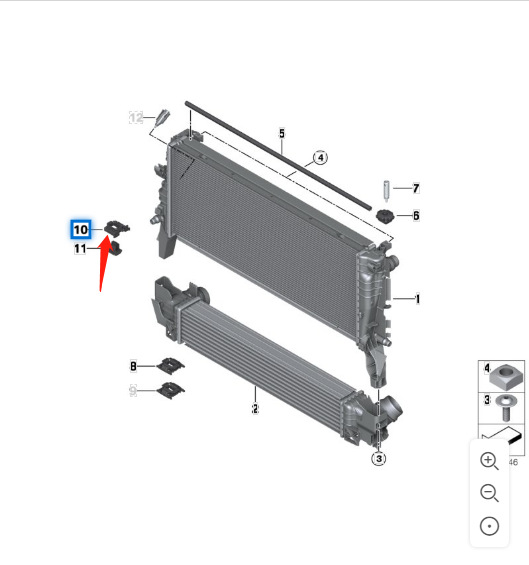 17118617884 17118630445 适用于宝马X1 F48 2系F45 水箱模块支-阿里巴巴
