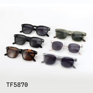 TOM高质量墨镜福特TF5870高品质全框圆形男女同款太阳镜-阿里巴巴