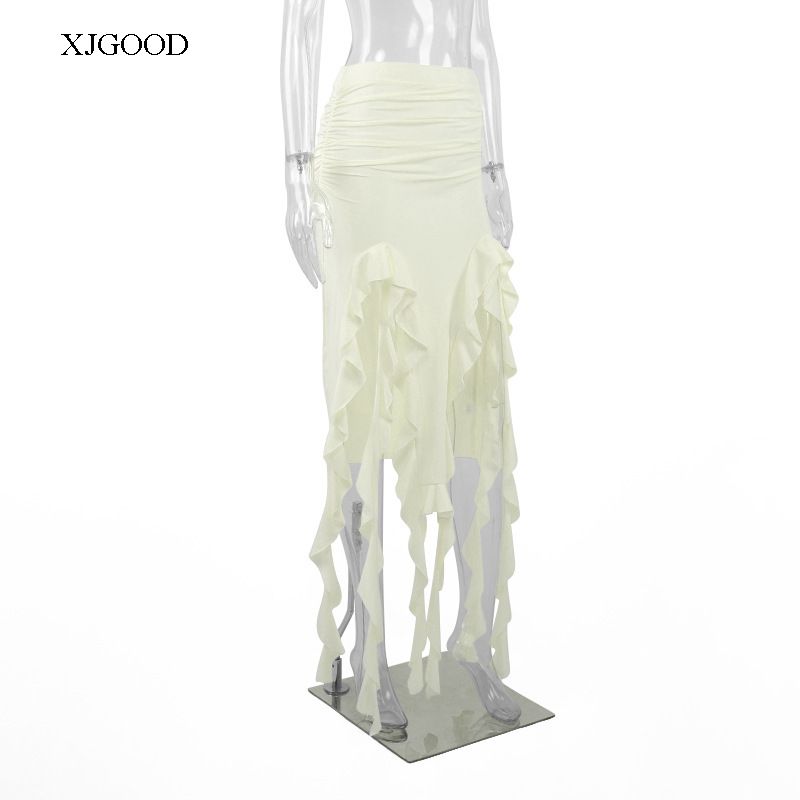 Solid color jellyfish lace skirt纯色水母花边修身显瘦半身裙女-阿里巴巴