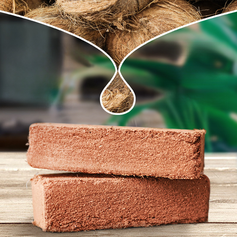 Coconut brick coconut powder brick coconut husk soil balcony vegetable ...