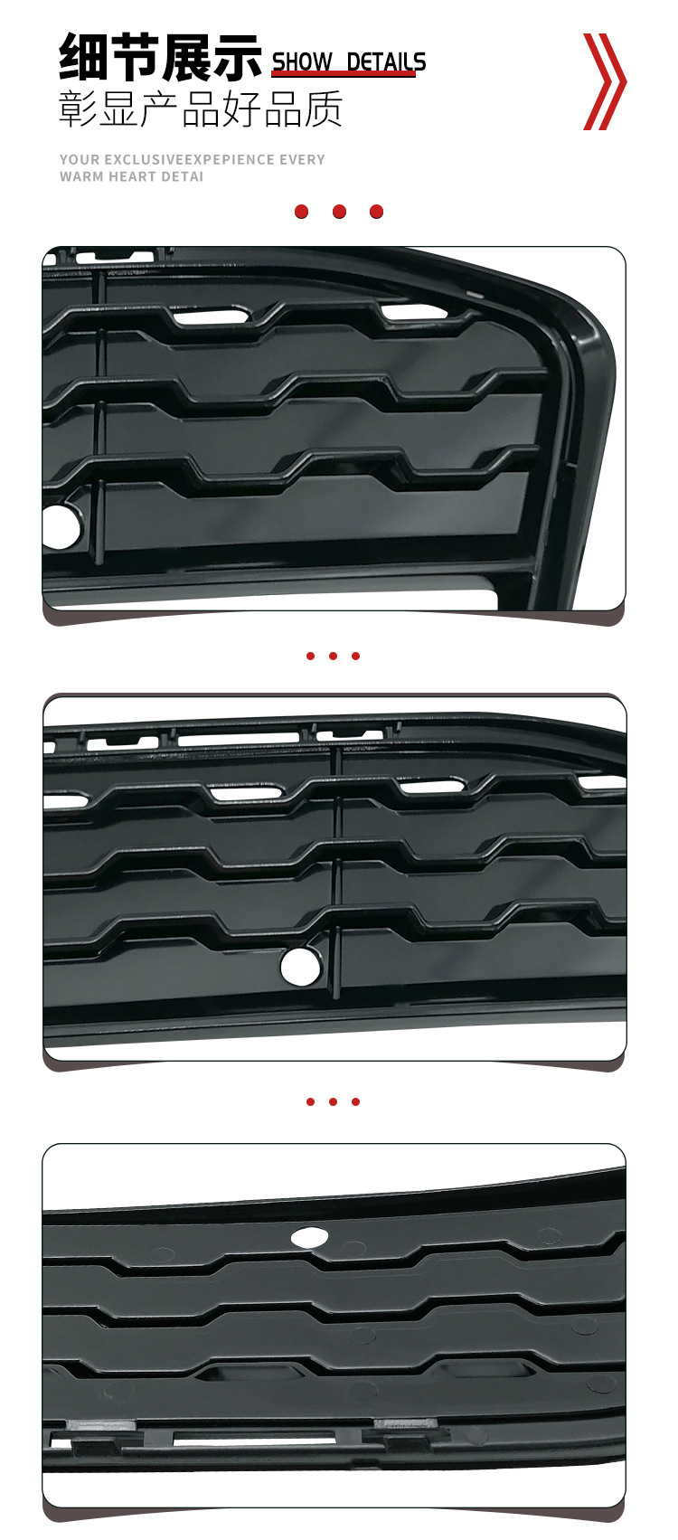 适用于宝马7系G12雾灯框 前保险杠格栅 封闭格栅风网 51118092157-阿里巴巴