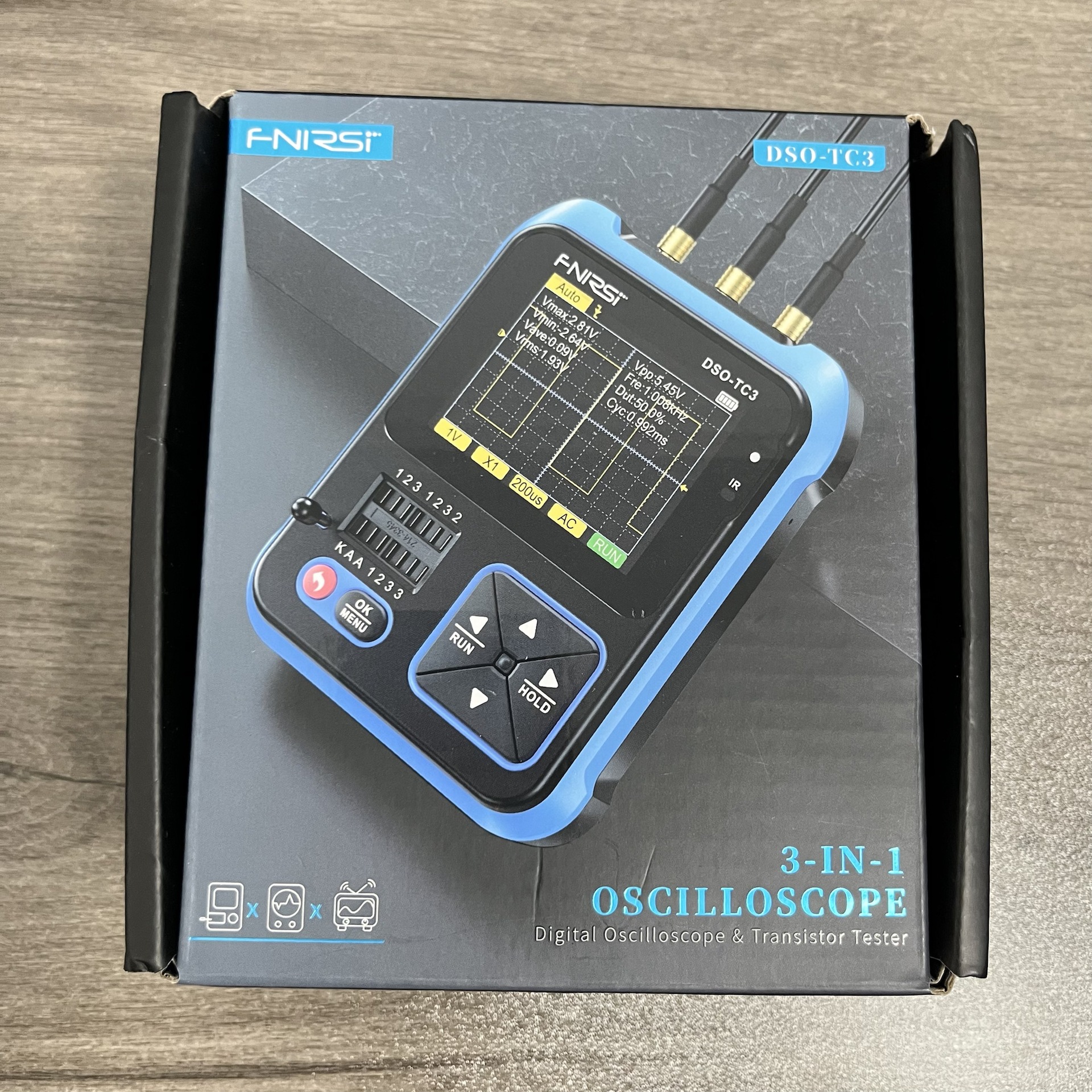 FNIRSI 数字示波器DSO-TC3晶体管测试仪LCR表三合一便携式手持小-阿里巴巴