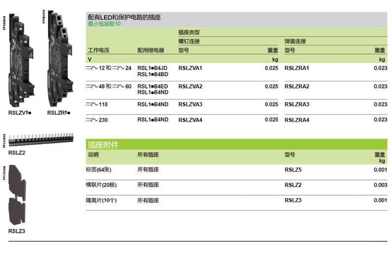 原装 施耐德薄片继电器RSL1PVBU电磁继电器 RSL1AB4BD 一开一闭6A-阿里巴巴