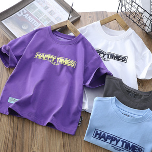 MIEVE DUCK 2025夏季儿童 胸前发泡印花 索罗娜冰感T恤环保-阿里巴巴