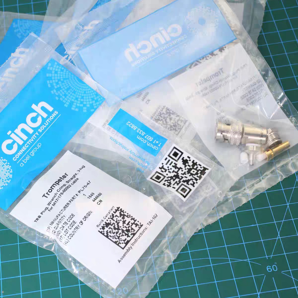 Trompeter美国原装1533B连接器三同轴BNC PL75-32 PL75-7 PL75-47-阿里巴巴