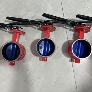 消防沟槽蝶阀D81X-16Q通用型卡箍手柄蝶阀沟槽阀门DN100手动开关-阿里巴巴