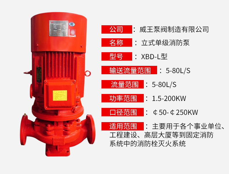 优质供应单级单吸立式消火栓泵 增压喷淋泵 消防泵XBD10.1/6.25-5-阿里巴巴