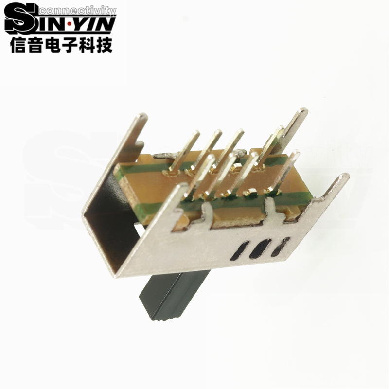 SS23D03双排六脚二挡拨动开关2排3档 厂家拨动开关三档立式8脚-阿里巴巴