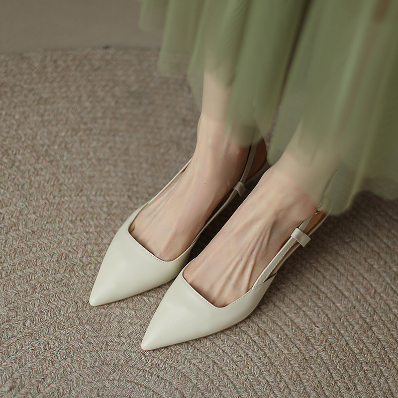 Chiko Natisha Pointy Toe Kitten Heels Slingback Shoes