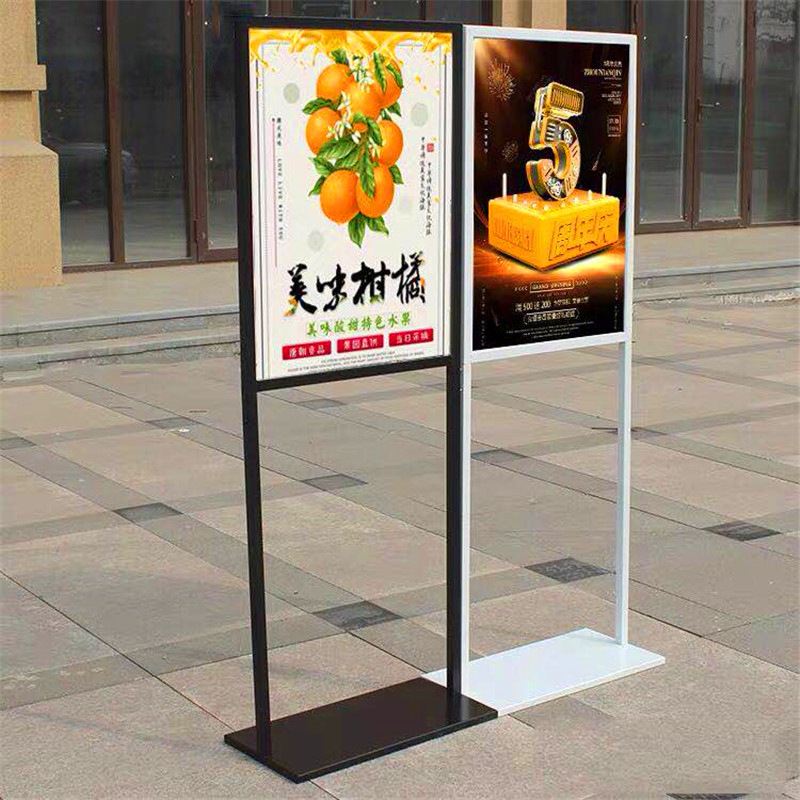 苹果立牌落地式展示牌KT板广告架商场展示牌水牌展示架POP海报架-阿里巴巴