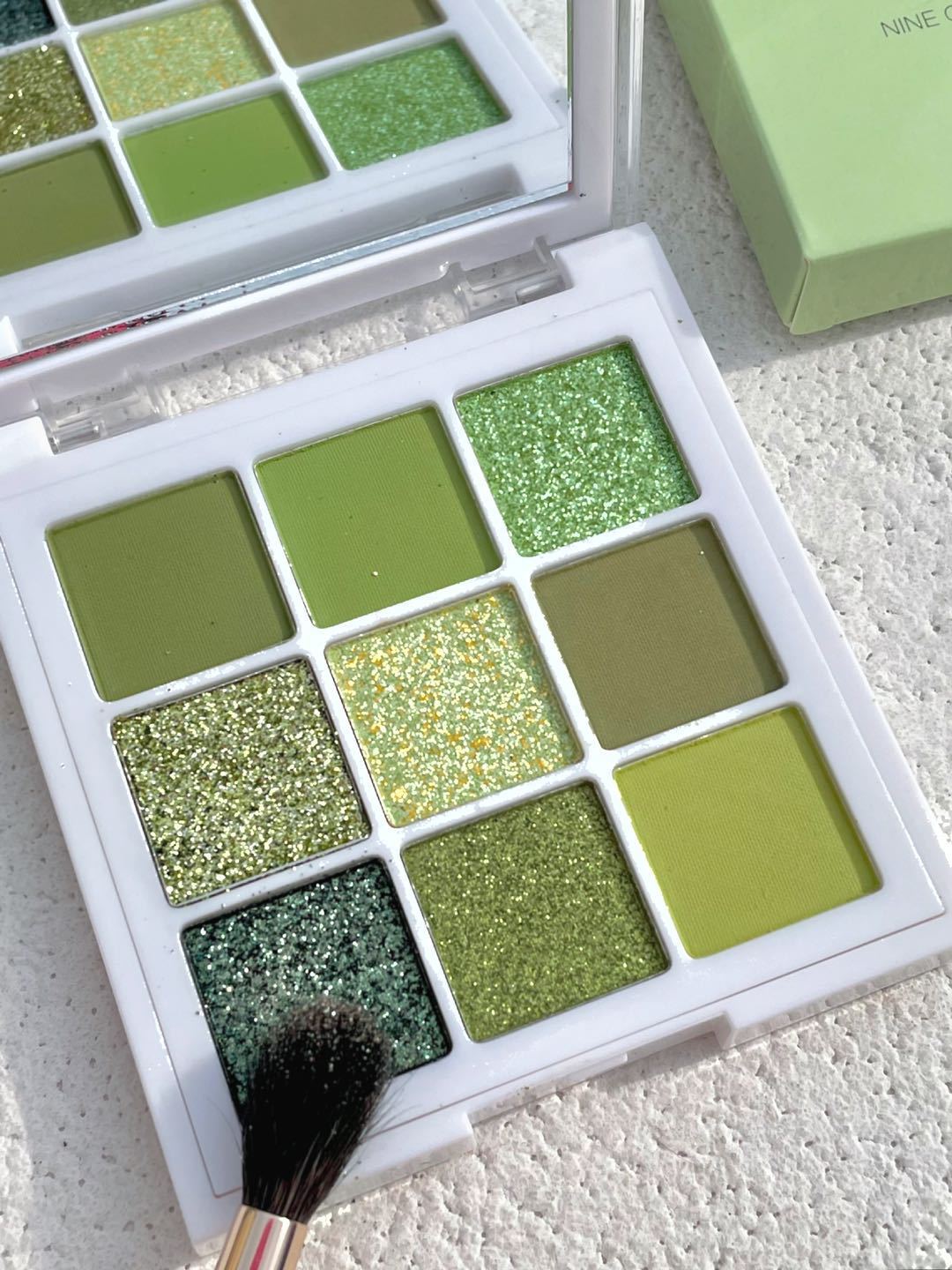 2022新品 INSFANY绿色眼影牛油果酱COS九色修饰眼部偏光钻石眼影-阿里巴巴