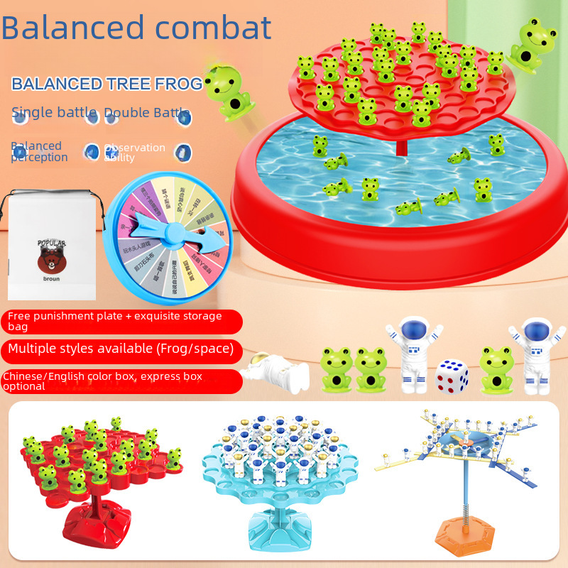 Cross-border Frog Balance Tree Children's Puzzle Board Game Space ...
