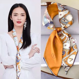 秋冬细窄长条丝巾女韩版夏季装饰搭配衬衫西装领巾发带飘带丝带-阿里巴巴