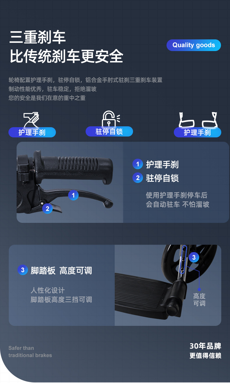 佛山东方FS809轮椅老年人折叠轻便残疾人简便手动康复手推代步车-阿里巴巴