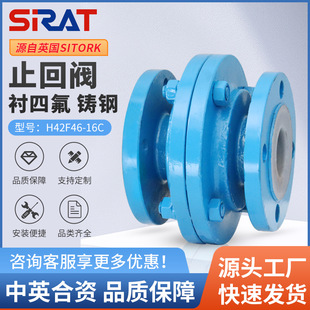 H42F46-16C衬氟立式止回阀法兰铸钢不锈钢衬四氟单向阀四氟逆止阀-阿里巴巴
