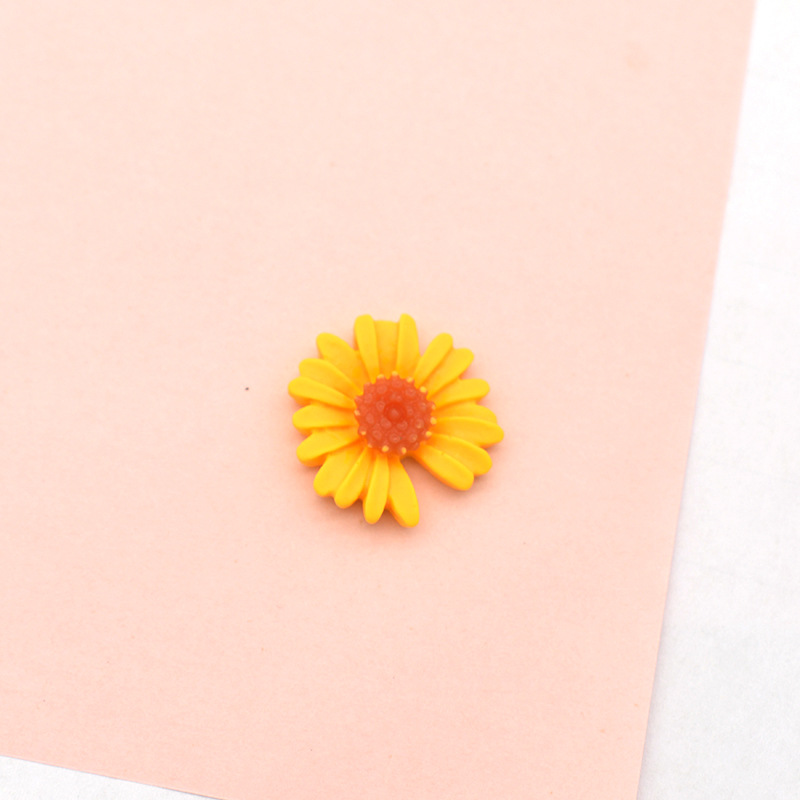 手工DIY树脂太阳花雏菊饰品 儿童发夹发卡胸针材料手机壳耳环配件-阿里巴巴