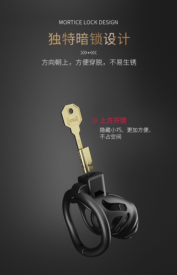 lockink萨蔓达男同树脂贞操锁鸟笼炼CB阴茎锁戒撸束缚玩具男男-阿里巴巴