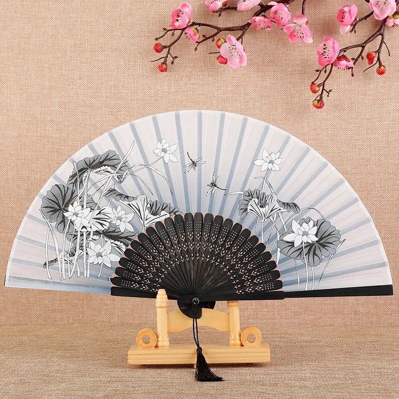 Chinese wind hanfu fairy princess folk dance folding fan women's ...