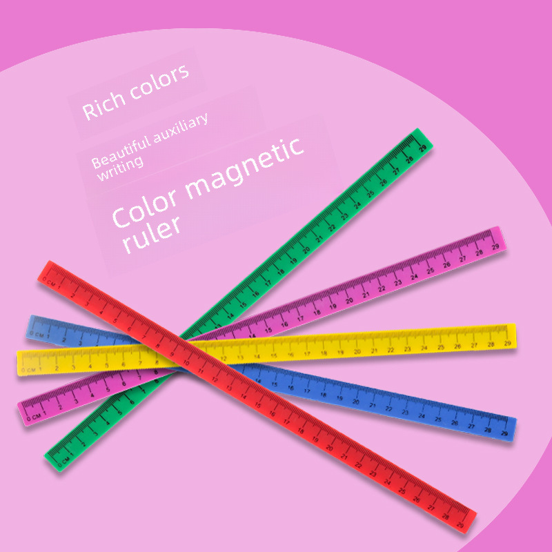 Factory wholesale plastic magnetic scale magnetic scale long ruler 29cm ...