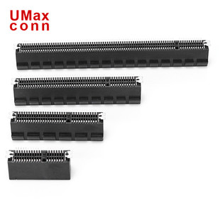 PCIE SMT 全规格36P 64P 98P 164P卡边插槽 SMD贴片PCIE 源头厂家-阿里巴巴