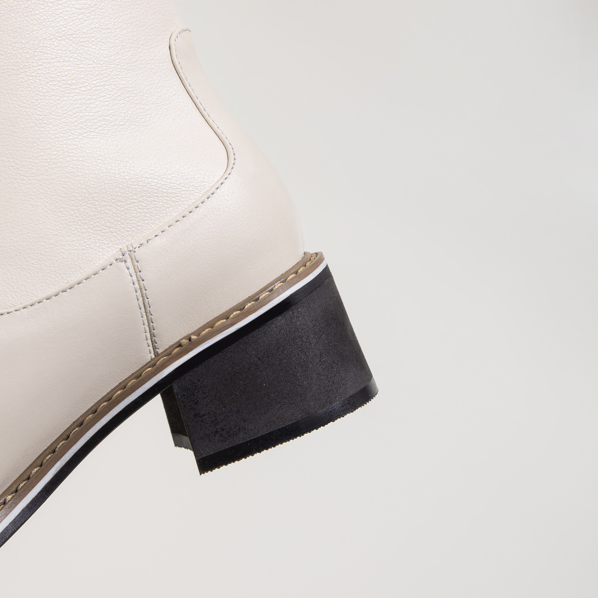 Chiko Square Toe Block Heels Boots