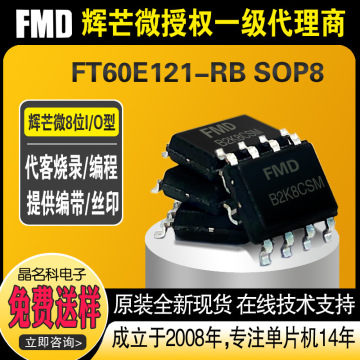 FT60E121-RB SOP8辉芒微FMD单片机EEPROM PWM芯片微控制器原装MCU-阿里巴巴