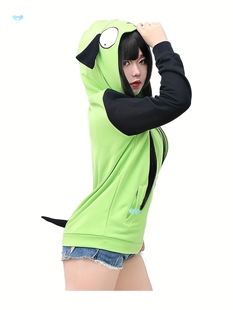 Green Frog Cosplay Soft Green Women's Frog Cosplay Hoodie-阿里巴巴
