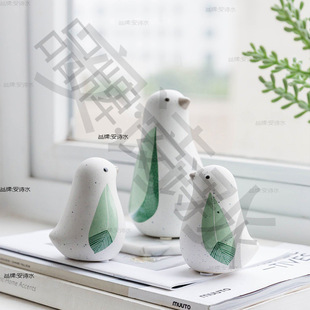 可爱ins风小清新陶瓷动物小鸟摆件 房间桌面跨境工艺礼品软装饰品-阿里巴巴