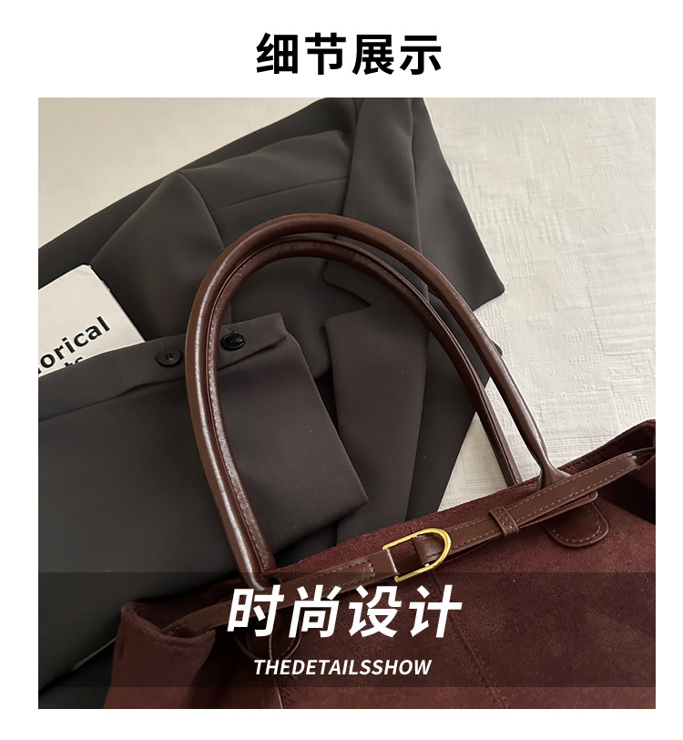 高级感2025大容量复古包女秋冬新款休闲通勤单肩包欧美风女托特包-阿里巴巴