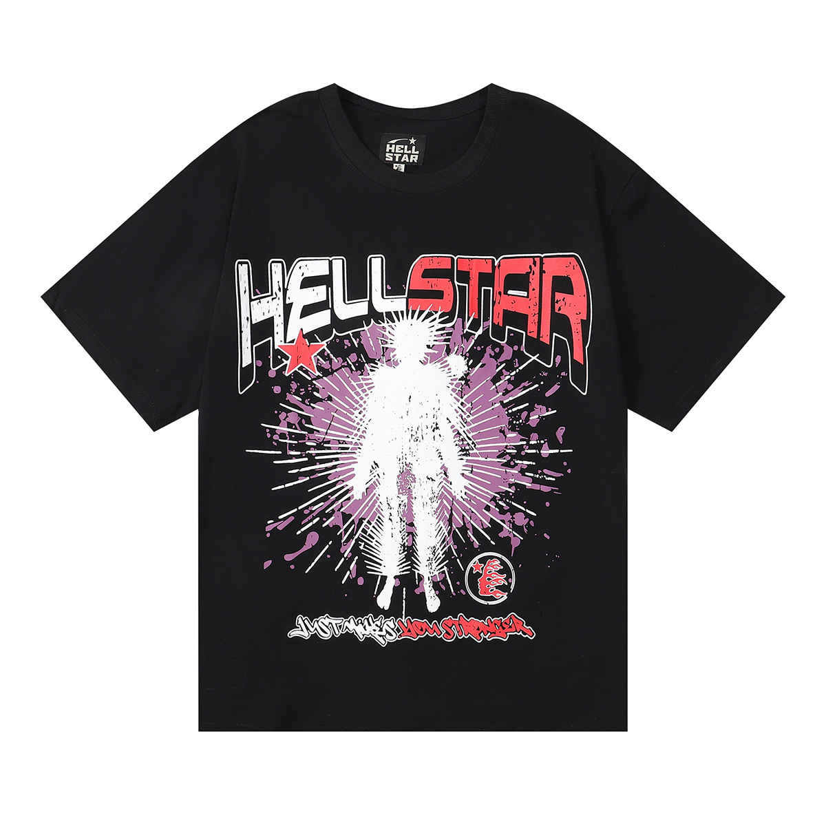 跨境2024 SST-shirtS美潮Hellstar系列欧美潮牌字母人像印花休闲-阿里巴巴