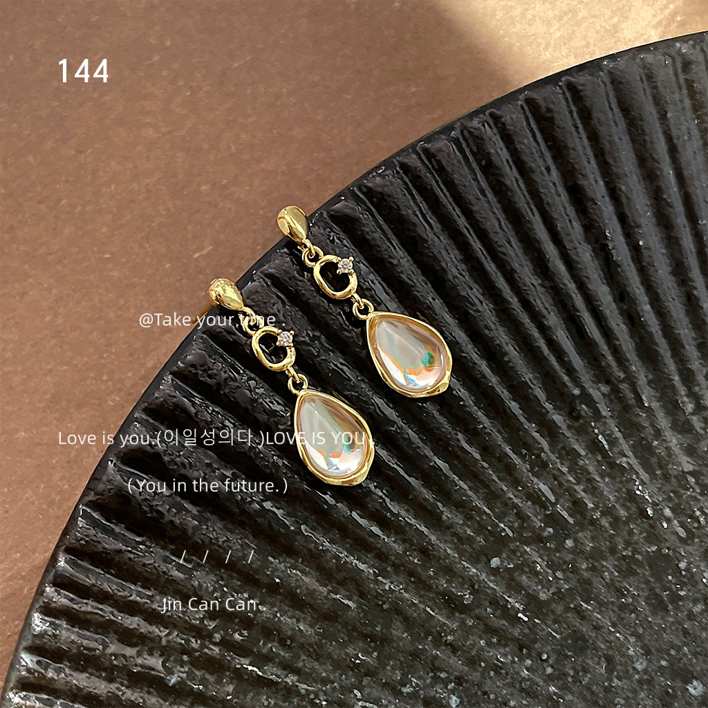 微镶锆石!925银针镀14K水滴耳环~个性ins甜酷风耳饰工厂耳钉批发-阿里巴巴