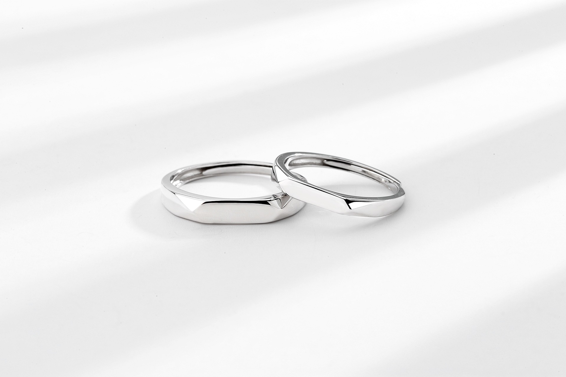 新概念s925纯银 光面情侣戒指 男女日韩版简约叹息桥之吻情侣对戒-阿里巴巴