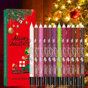 Choose Rasme跨境圣诞12色唇线笔套装 软芯勾线唇笔口红两用彩妆-阿里巴巴