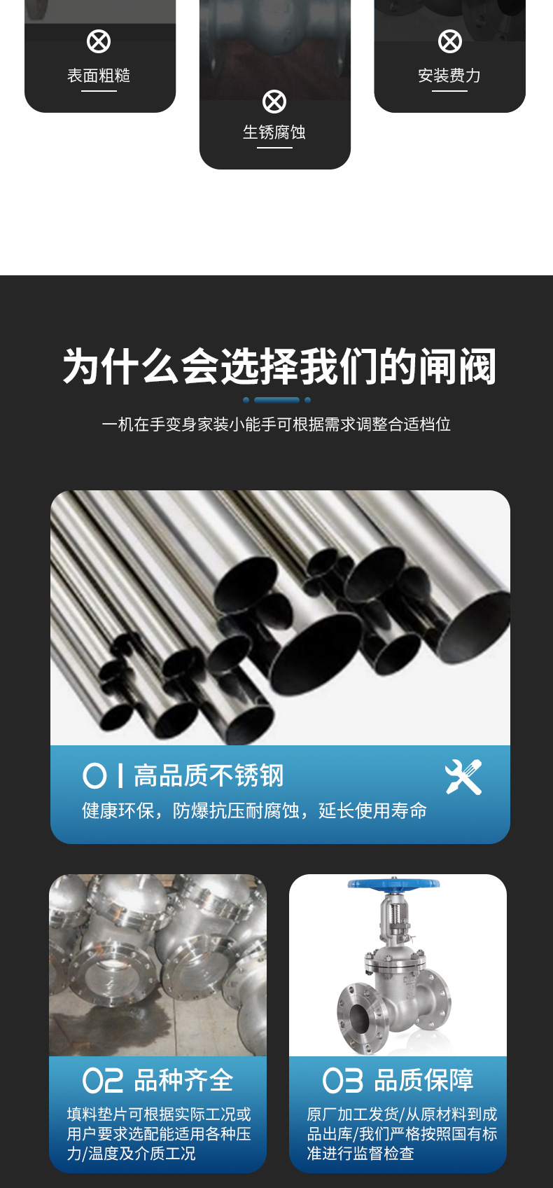 上海阀门 良工沪工304 316不锈钢法兰闸阀 Z41H-16P DN50-阿里巴巴