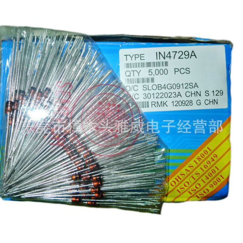 稳压二极管 1N4729A 3V6 ST/先科 稳压管 1W 3.6V DO-41 250个/包-阿里巴巴