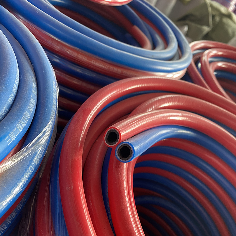氧气乙炔管工厂供应软管耐酸碱气压管三胶两线氧气管气割气焊管-阿里巴巴