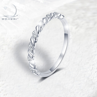 莫桑石戒指女925純銀简约镀pt950金小众高级轻奢饰品跨境首饰批发-阿里巴巴