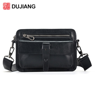 DUJIANG植鞣皮男包真皮男士邮差包复古时间斜挎包男单肩包批发-阿里巴巴