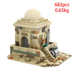 跨境热卖现货MOC-112429小颗粒拼装积木玩具沙漠之家益智模型摆件-阿里巴巴