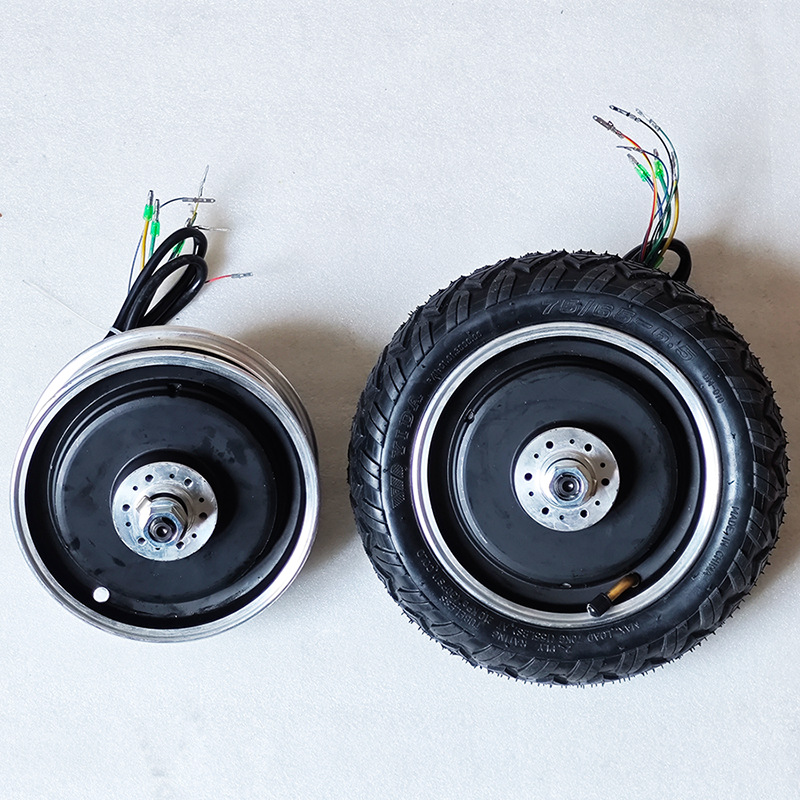 10 inch hub motor bilateral axle electric vehicle pure copper wire 48V ...