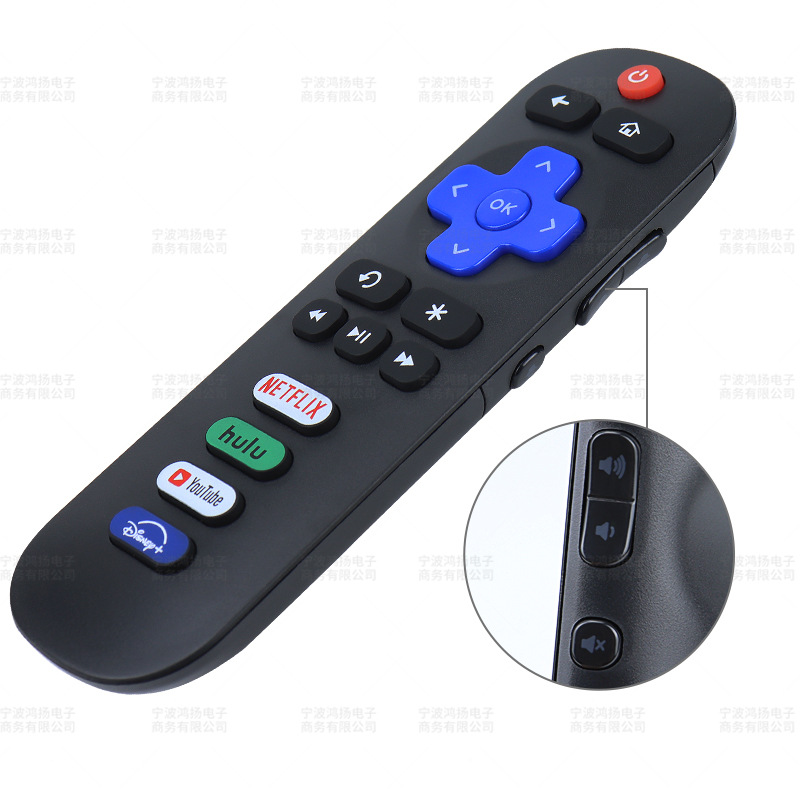 鸿扬适用于ROKU电视遥控器 Remote Control for Roku TV NETFLIX-阿里巴巴