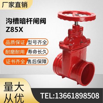 双恒 Z85X-25Q 沟槽卡箍软密封暗杆闸阀 DN100-阿里巴巴