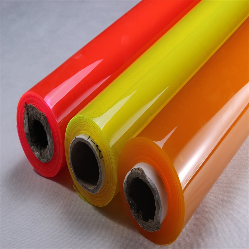 厂家直销彩色超透PVC薄膜PVC有色透明软膜手袋化妆袋用料卷材薄膜-阿里巴巴