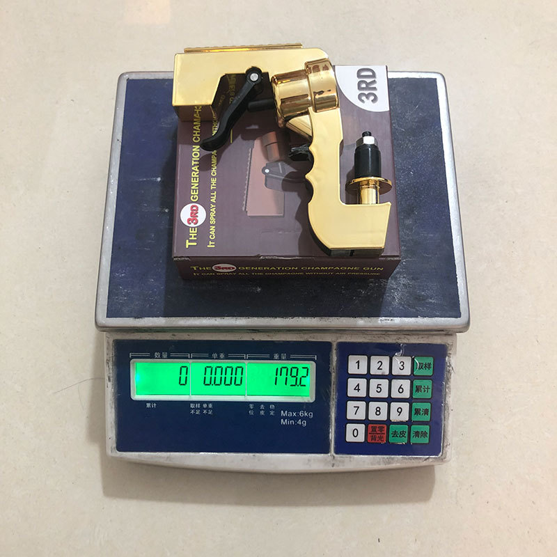 三代香槟喷射枪 啤酒香槟枪第三代升级喂酒器酒塞吧Champagne Gun-阿里巴巴