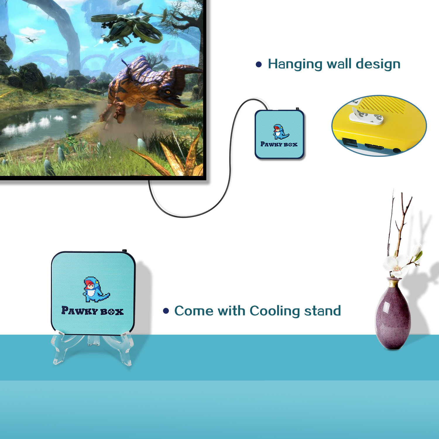 Pawky Box游戏盒子经典红白机复古游戏机月光宝盒3D家庭PS格斗N64-阿里巴巴