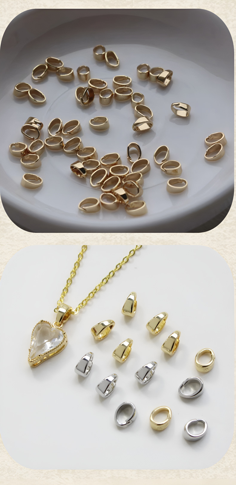 18K包金保色实口瓜子扣项链吊坠扣diy手工手链配饰爆款热卖配件-阿里巴巴