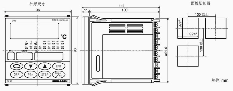 SHIMADEN岛电FP93-8I-90-0000温控器 64步曲线控制FP93温度控制器-阿里巴巴