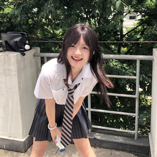 【现货批发】沧澜jk套装制服原创正版夏季39cm短裙纯欲风衬衫格裙-阿里巴巴