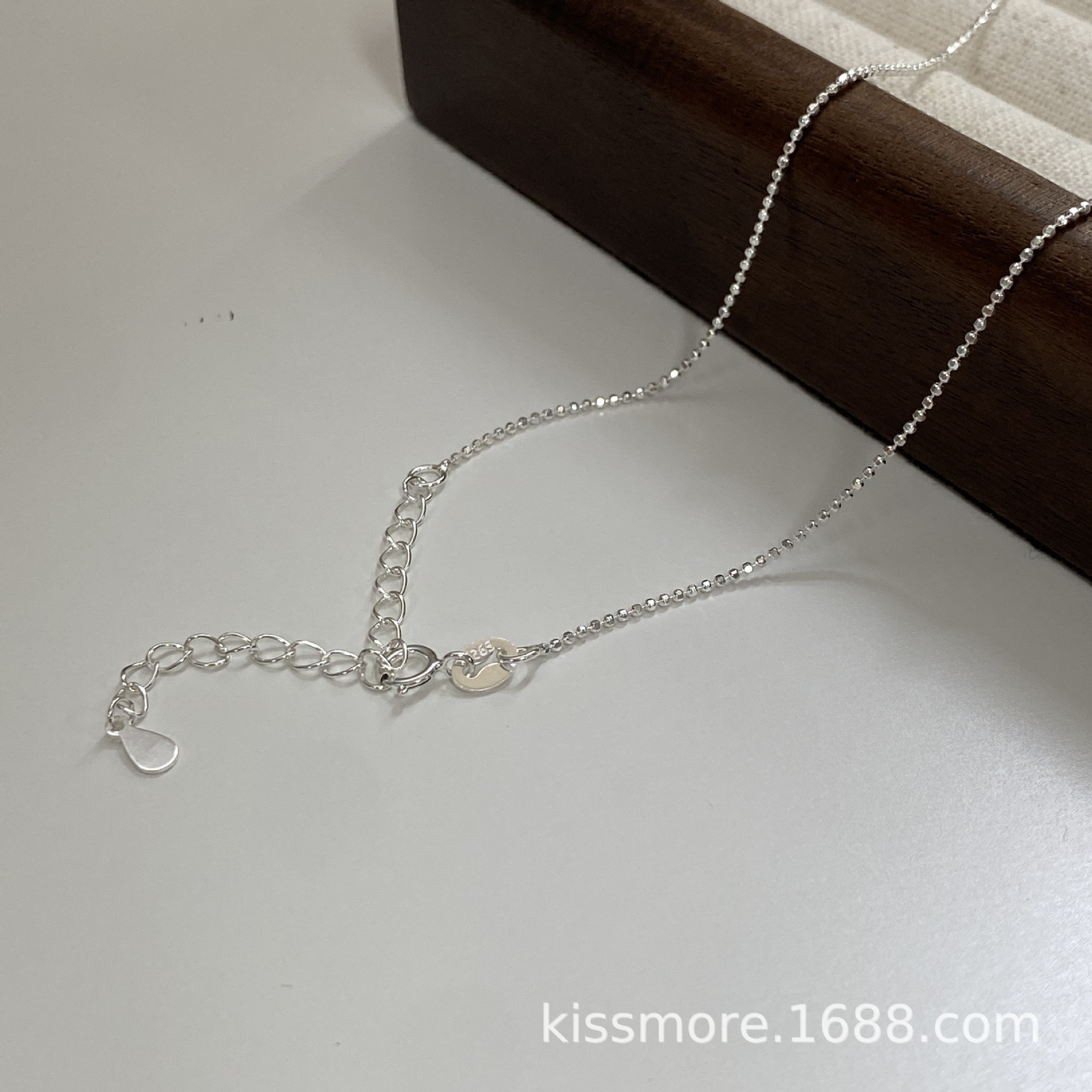 琛墨日月星河简约骨兰白蝶贝月亮纯银项链仙女小众锁骨链轻奢s925-阿里巴巴