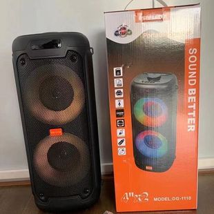 蓝牙音箱户外新款炫彩跨境蓝牙音箱DG-1111，双4寸出口南美-阿里巴巴